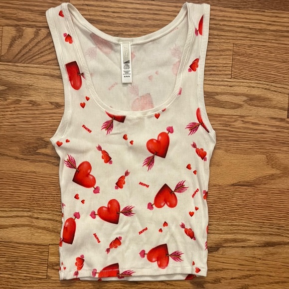 SKIMS | Tops | Skims Heart Print Tank Top | Poshmark